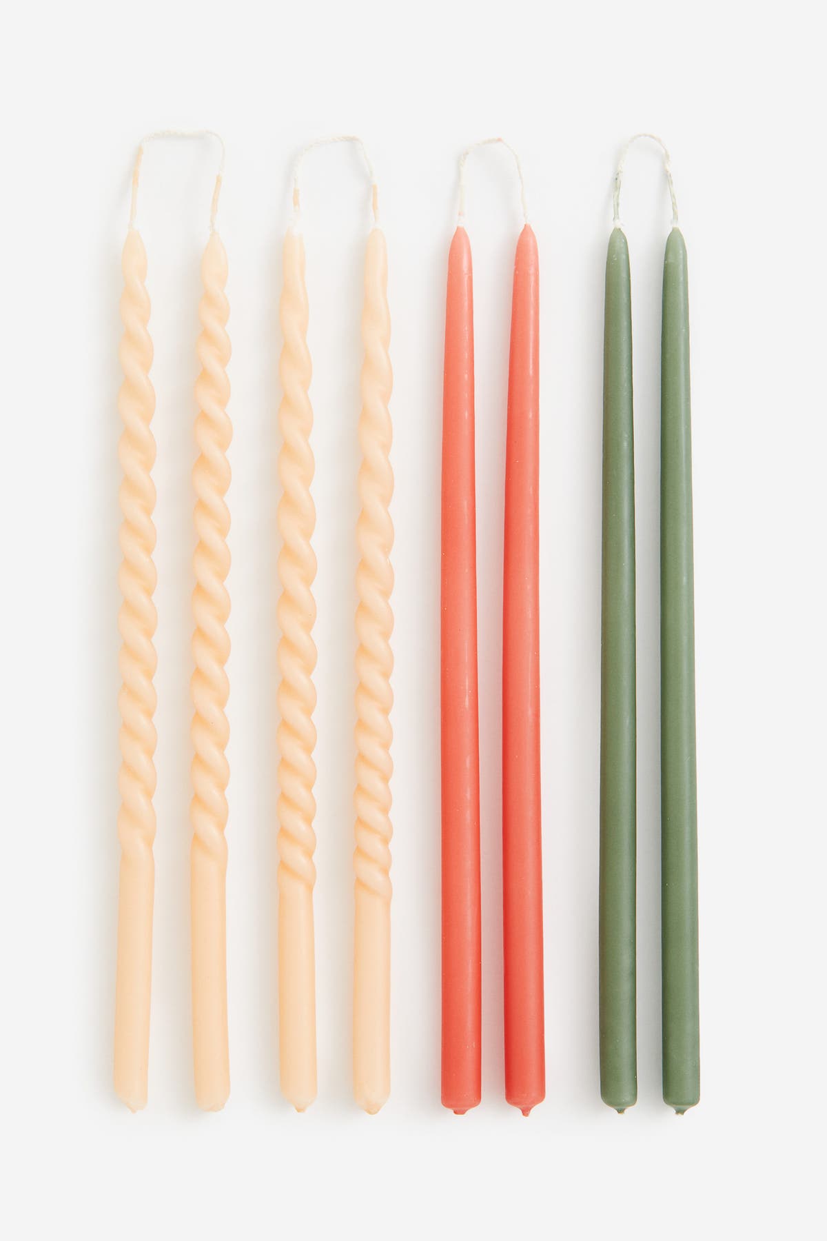 8-pack Thin Tapered Candles | H&M UAE