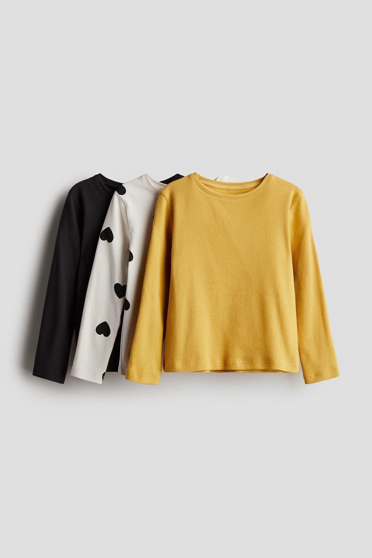 3-pack Long-sleeved Tops | H&M UAE