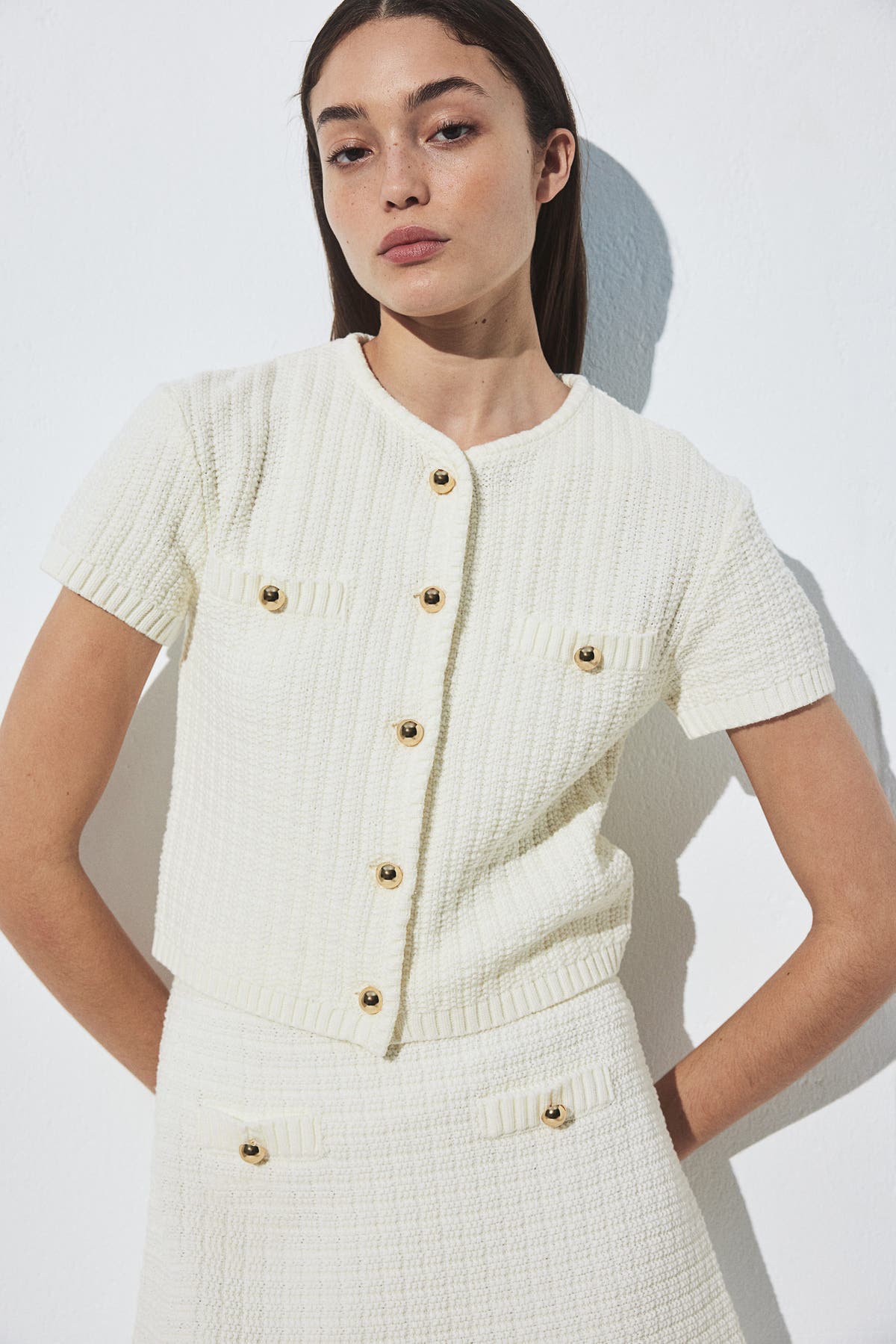 Structured-knit Cardigan | H&M UAE