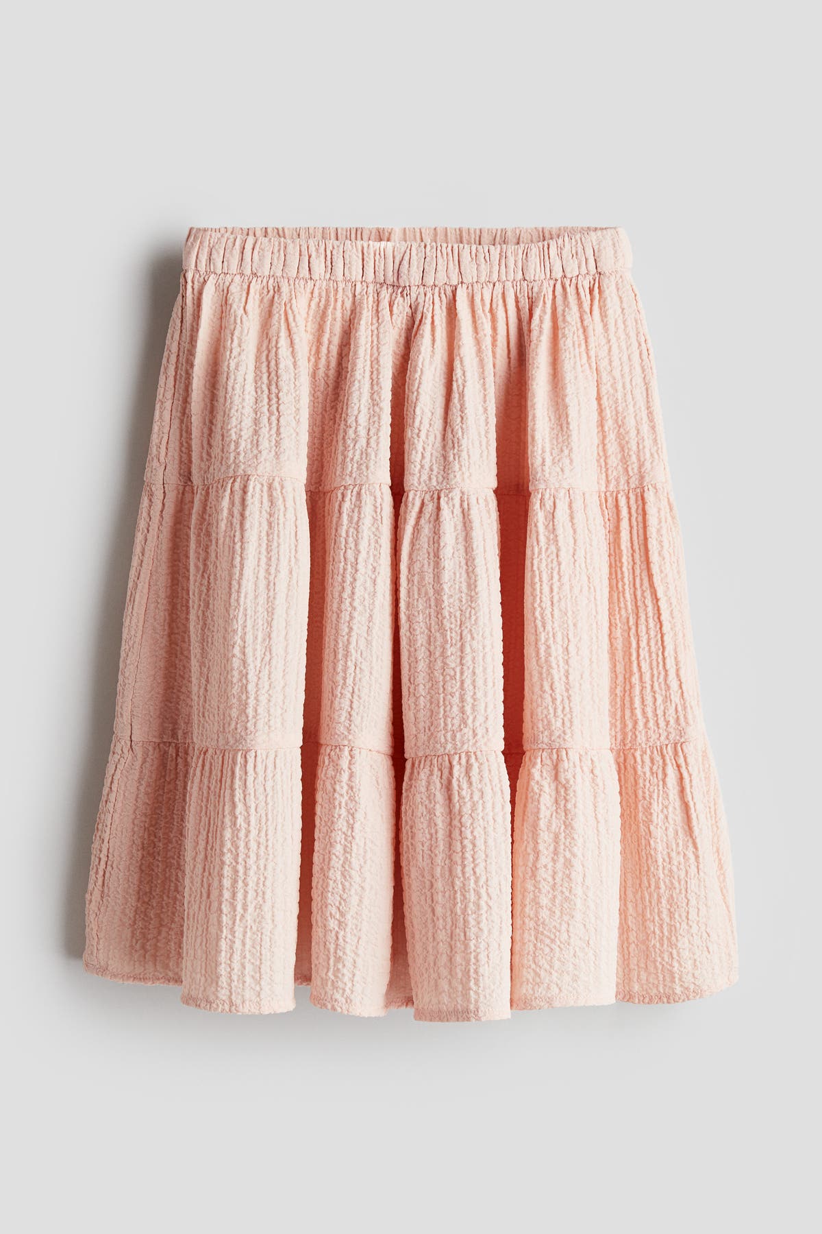 Tiered Seersucker Skirt | H&M UAE