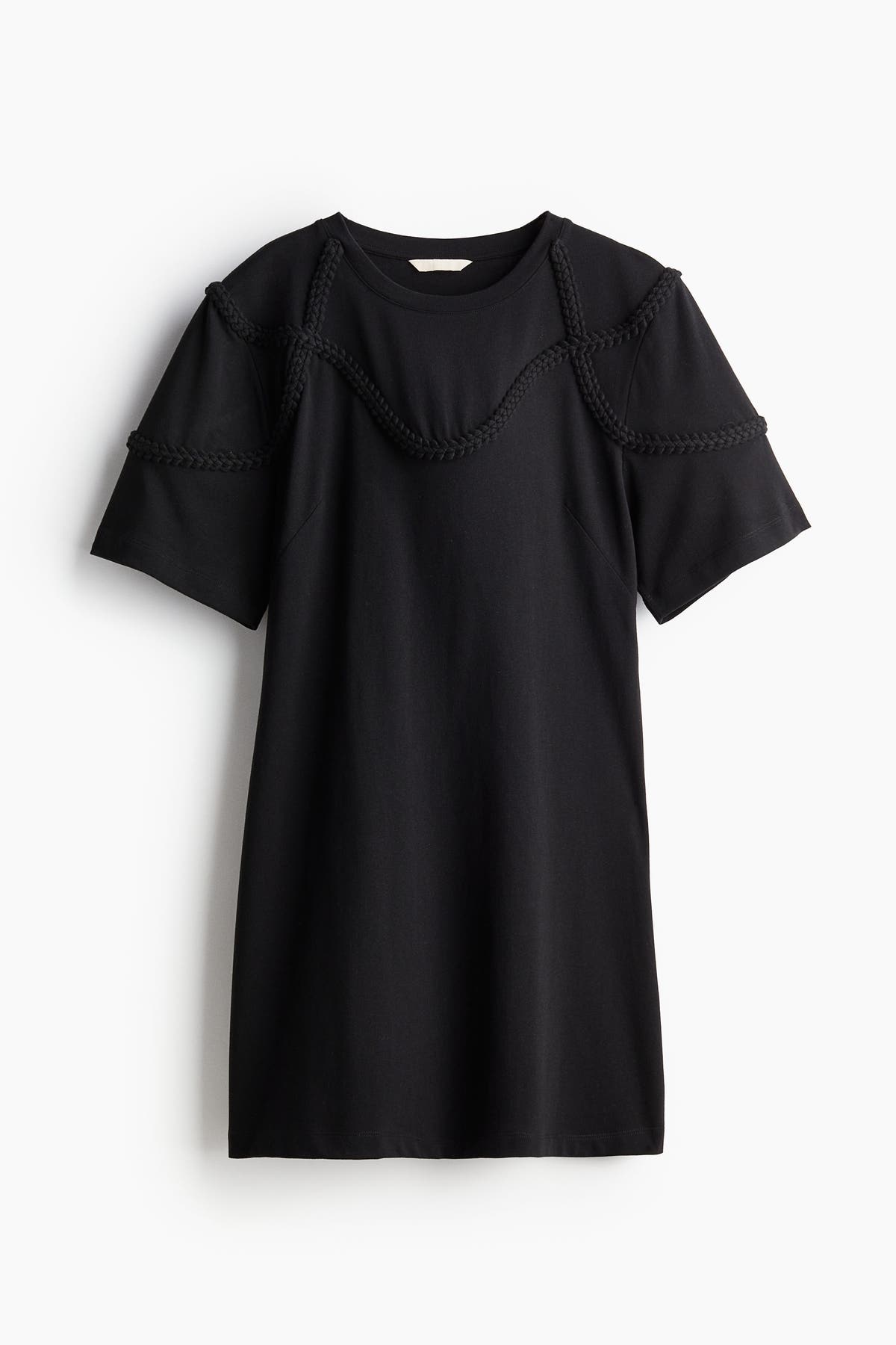 Braid-trim T-shirt Dress | H&M UAE
