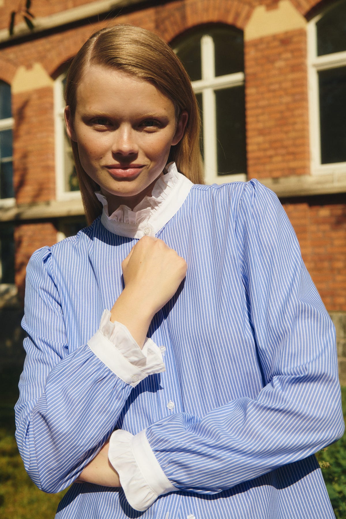 Frilled-collar Blouse | H&M UAE