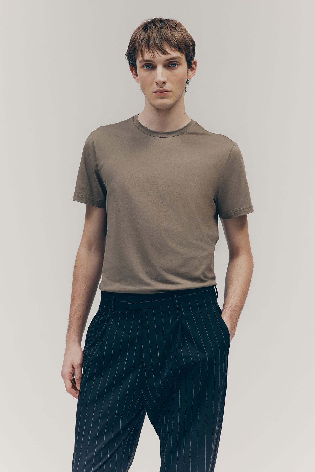 Slim Fit Pima Cotton T-shirt | H&M UAE