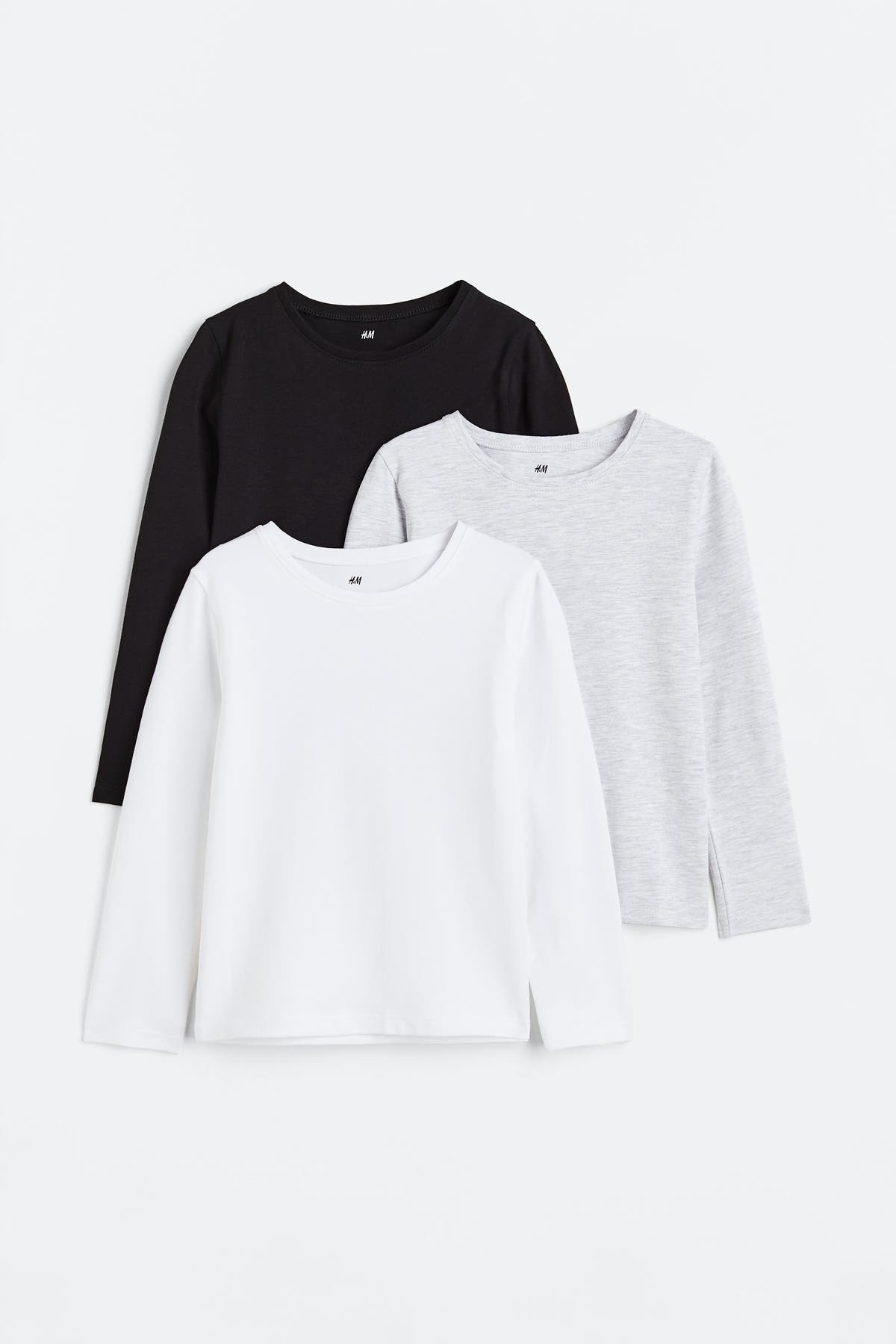 3-pack Long-sleeved Tops | H&M UAE