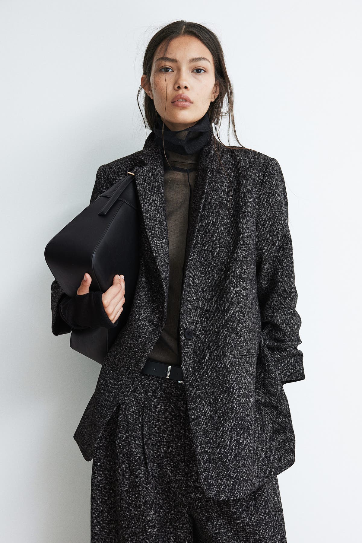 Gathered-sleeve Blazer | H&M UAE