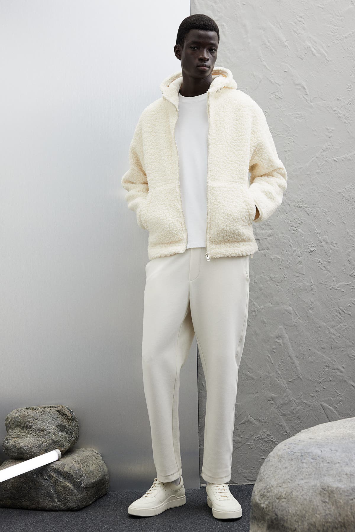 Loose Fit Teddy Zip-through Hoodie | H&M UAE