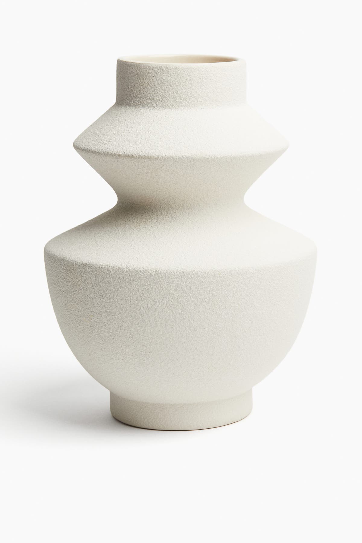 Tall Angular Stoneware Vase | H&M UAE