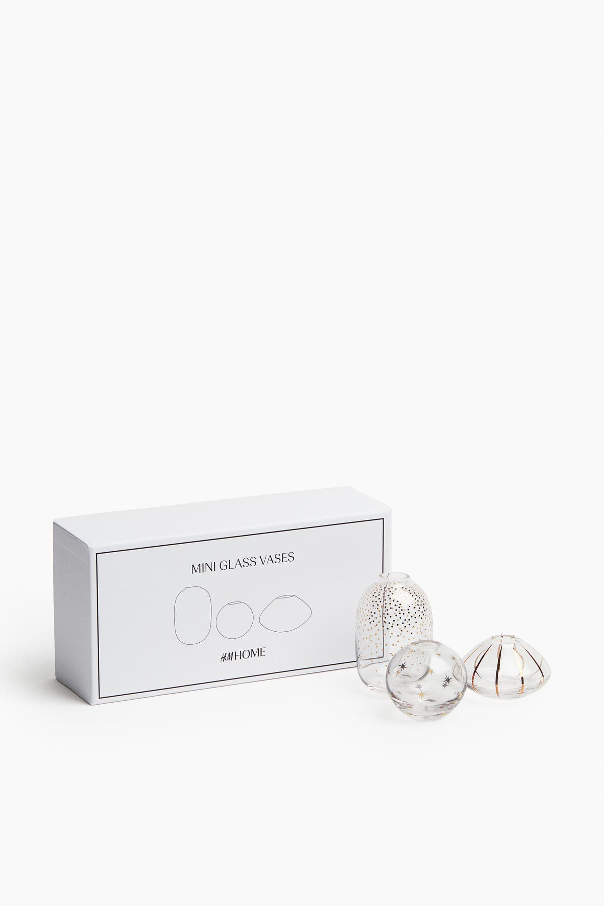 3-pack Glass Mini Vases | H&M UAE