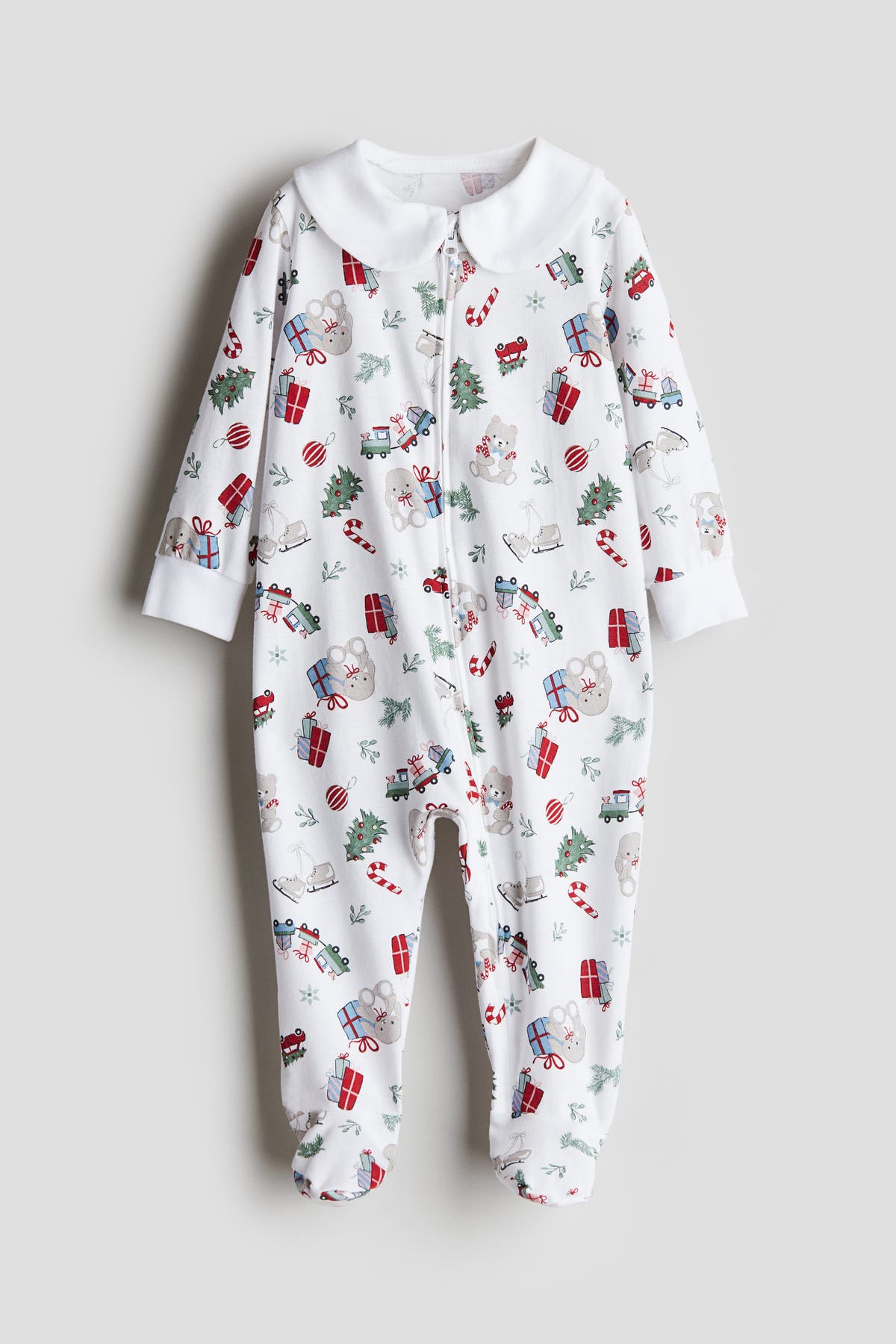 Collared Zip-up Sleepsuit | H&M UAE