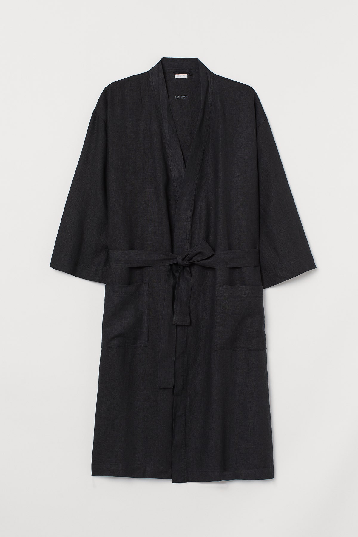 Washed Linen Dressing Gown | H&M UAE