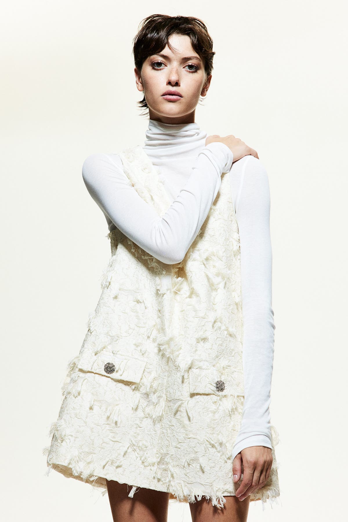 Jacquard-weave Mini Dress | H&M UAE