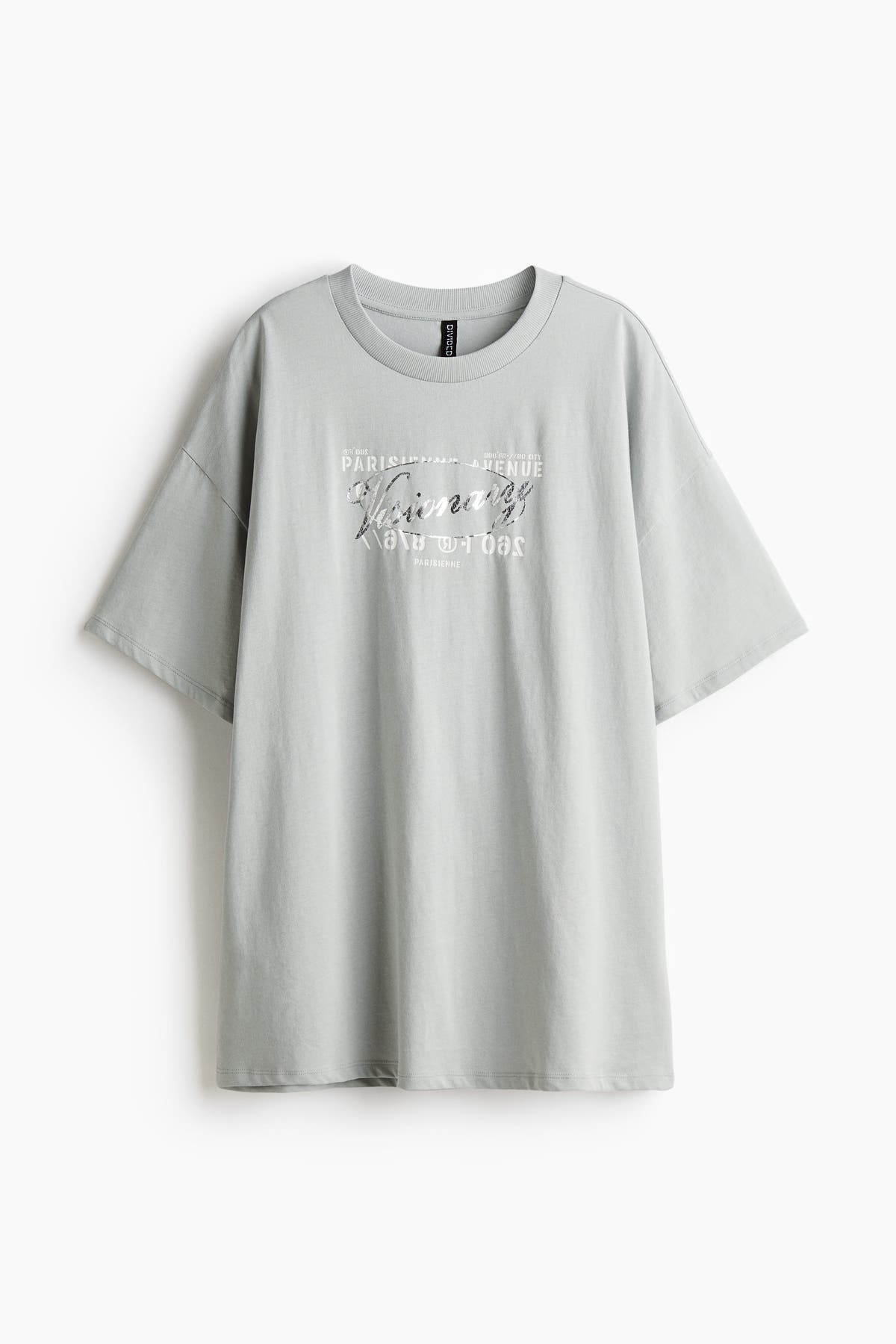 Oversized Motif-detail T-shirt | H&M UAE
