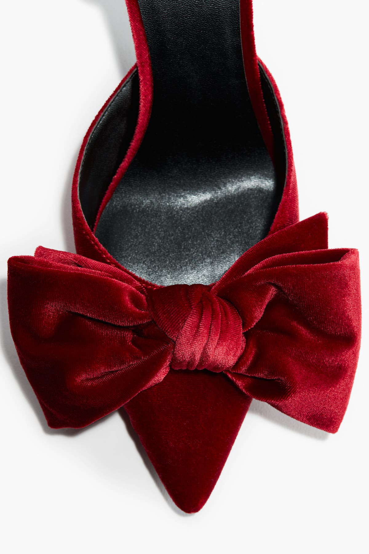 Bow-detail Velour Court Shoes | H&M UAE