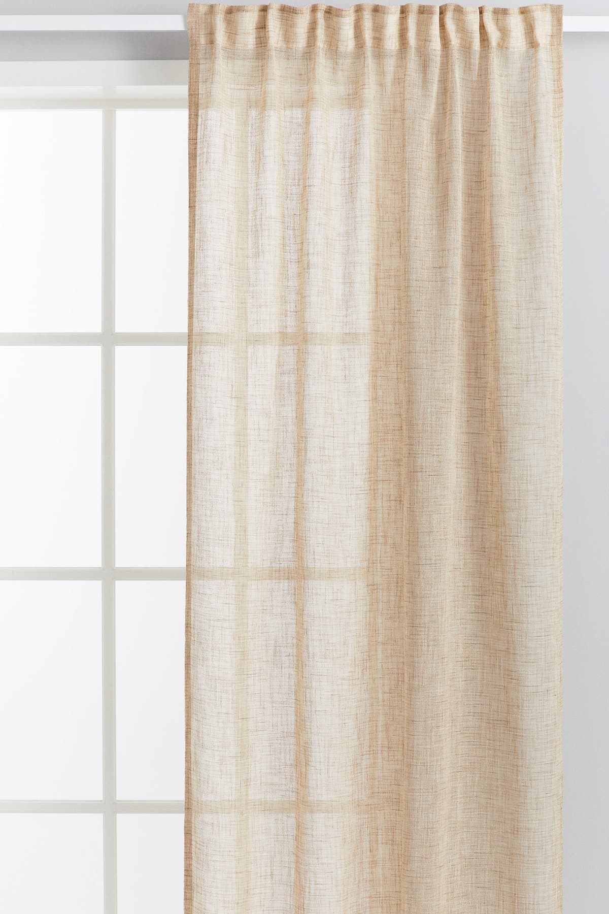 2-pack Linen-look Curtain Lengths | H&M UAE