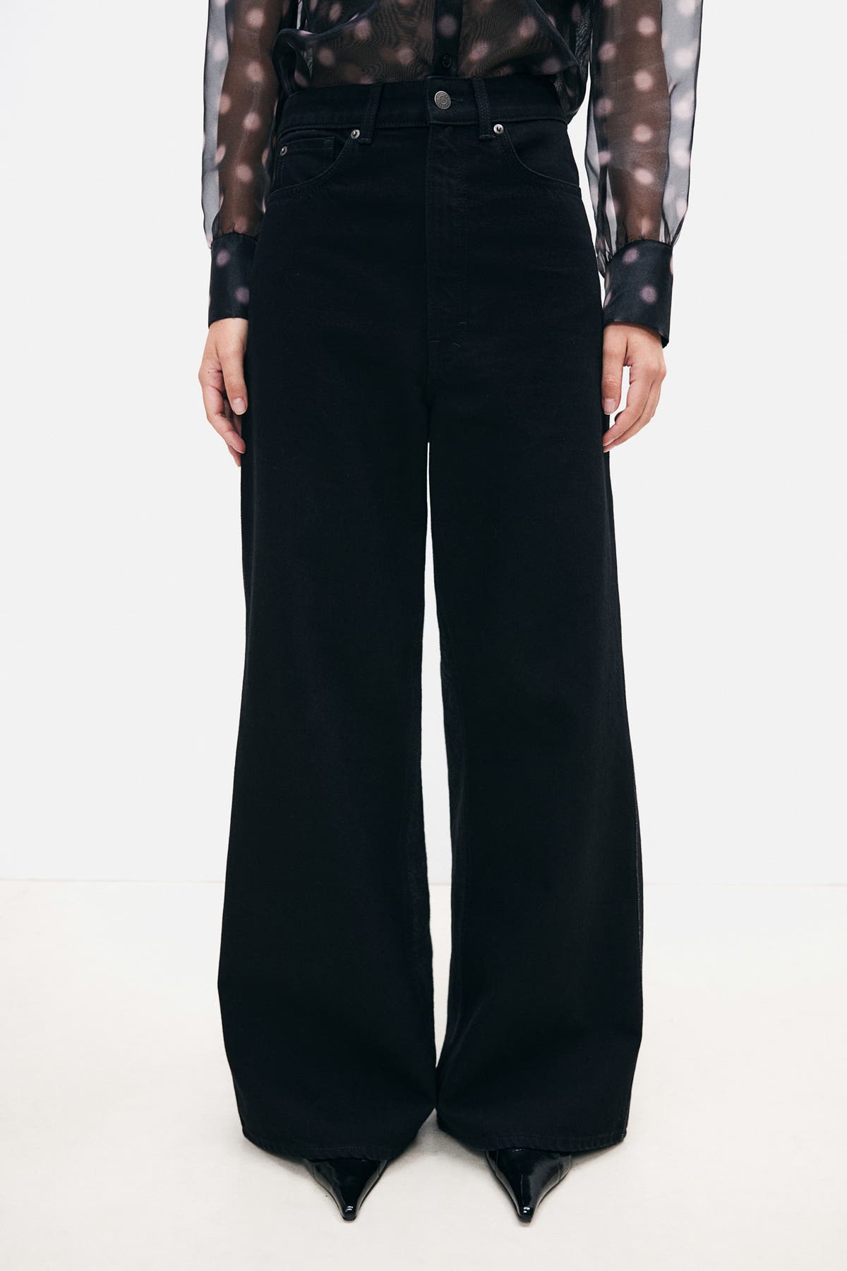 Two-toned Wide-leg Jeans | H&M UAE