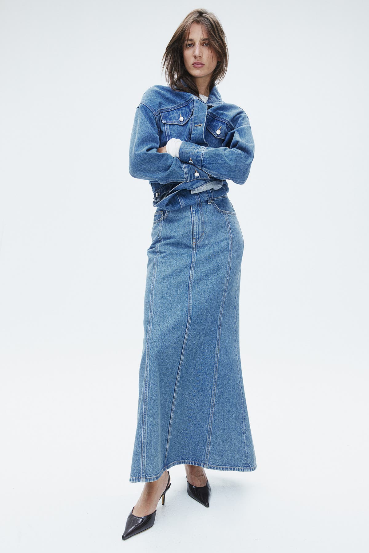 Flared Denim Skirt | H&M UAE